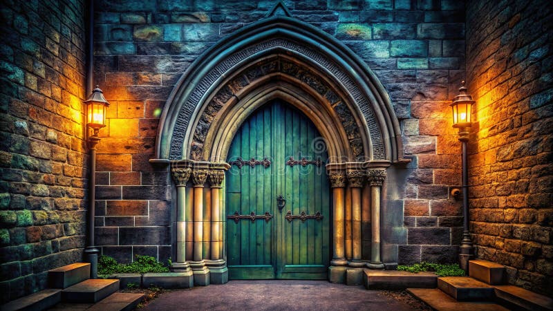 A Mysterious Gothic Stone Archway a Timeless Entrance To a Medieval ...