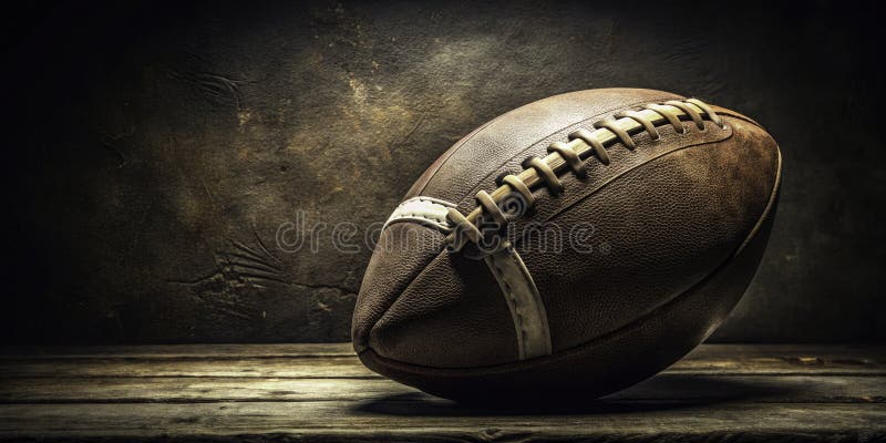 Vintage American Football a Grungy Retro Celebration of the Timeless ...
