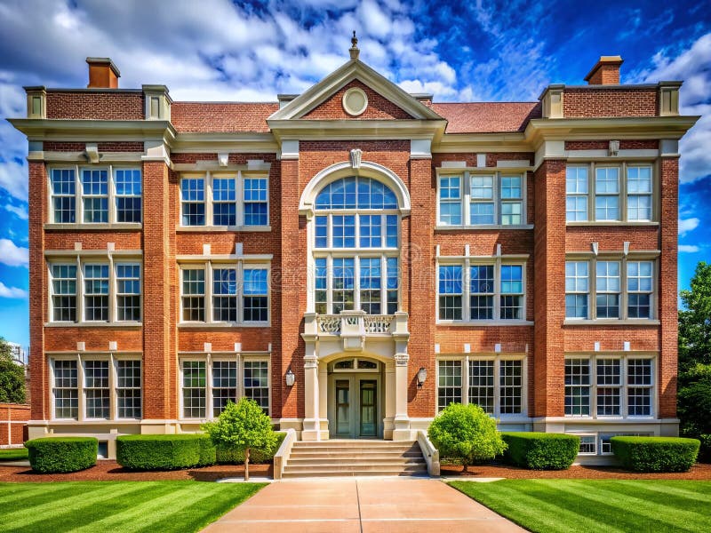 Timeless Brick Architecture of a Classic School Building a Glimpse into ...