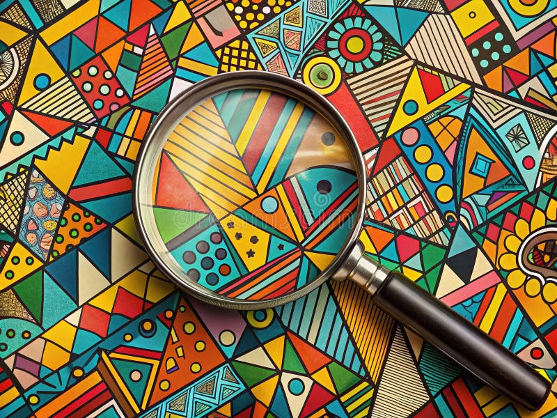 Retrofuturistic Geometric Magnifying Lens a Blast from the Past with ...