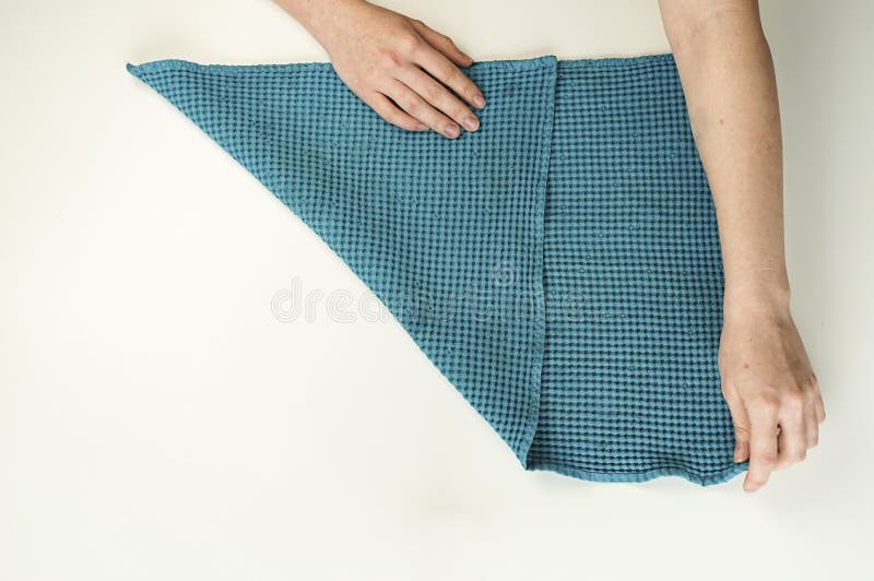 Instructions Do it Yourself, Roll Up the Towel Nicely Stock Image ...