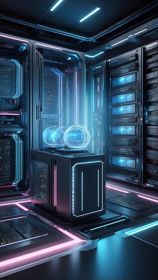 Beyond Limits: QuantumQuotient S 3D Data Utopia. AI Generate Stock ...