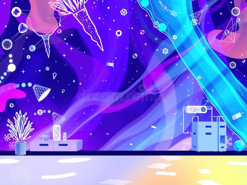 A Strikingly Vivid and Imaginative Arctic Office Abstract Visuals of a ...