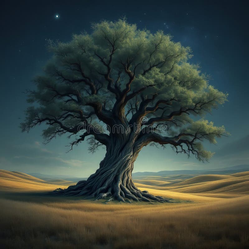 Enchanting AIGenerated LowLight Forest Scene a Mysterious Autumn ...