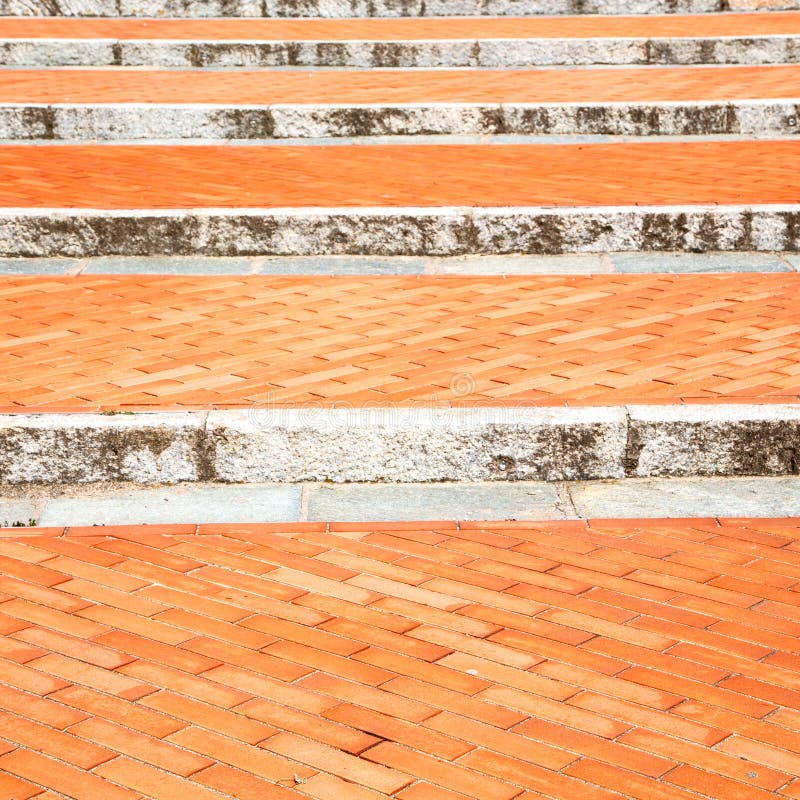Step Brick in Italy Old Wall and Texture Material the Backgro Stock ...
