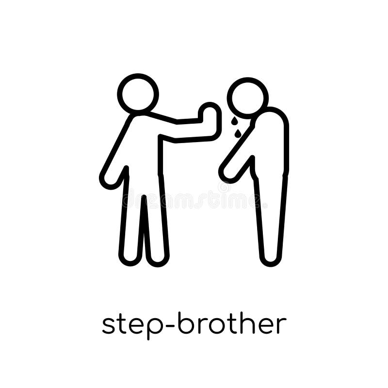 Step-brother Icon. Trendy Modern Flat Linear Vector Step-brother Icon ...