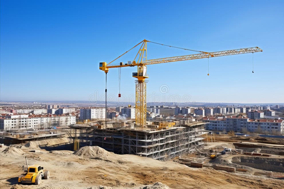 Step-by-step Building Construction Process with Powerful Cranes and ...