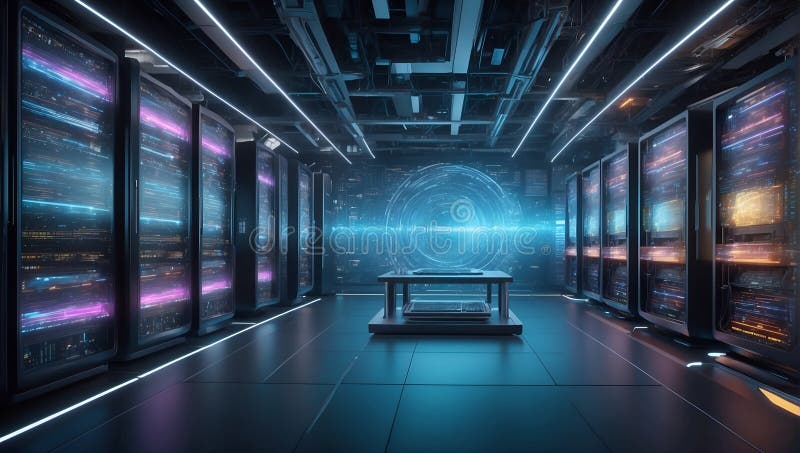 Tomorrow S Data Canvas: QuantumQuotient S 3D Artistry. AI Generate ...