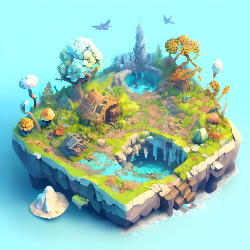 Immersive Fantasy Island: Stylized Game Assets for Detailed and Vivid ...