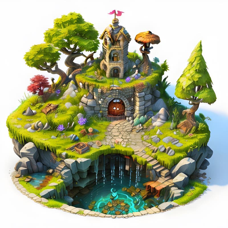 Immersive Fantasy Island: Stylized Game Assets for Detailed and Vivid ...