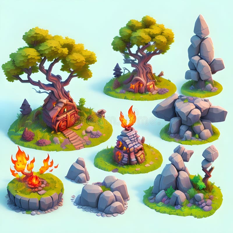 Immersive Fantasy Island: Stylized Game Assets for Detailed and Vivid ...