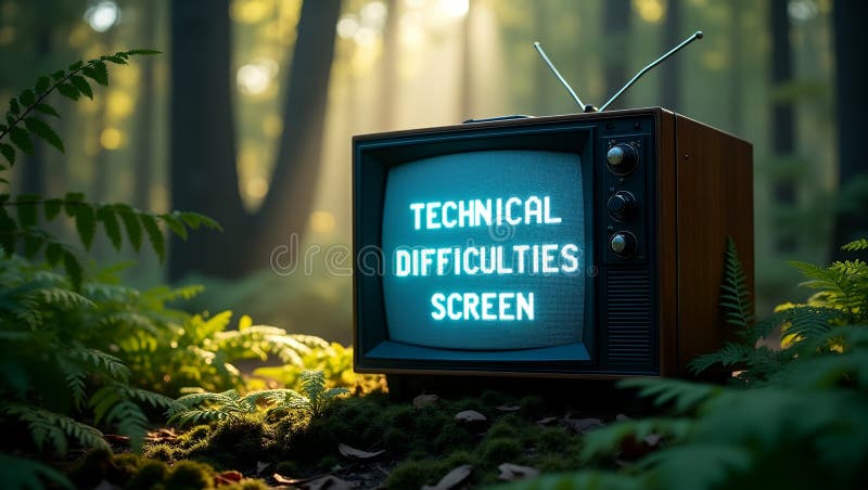 Classic Television Displaying Errors in Nature: a Fusion of Retro ...