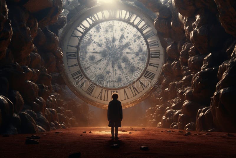 Enter a World Where Time Flows Backward and Stock Illustration ...