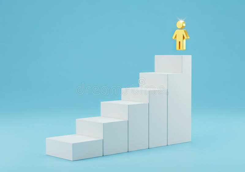 Step by Step Career Success Visualization Modern Style Stock ...