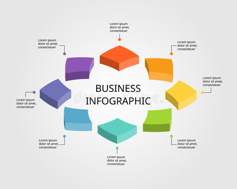 Step Chart Template for Infographic for Presentation for 8 Element ...