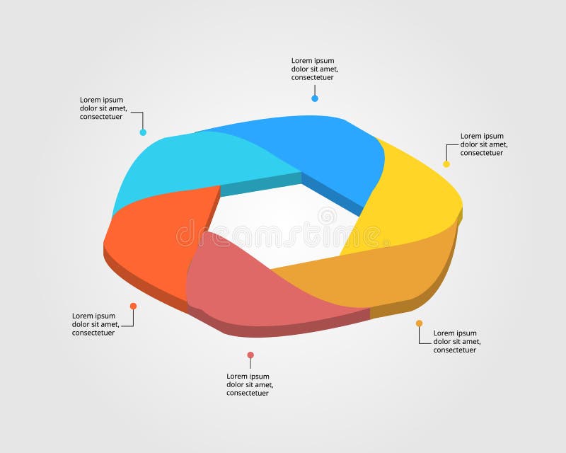 Step Chart Template for Infographic for Presentation for 6 Element ...