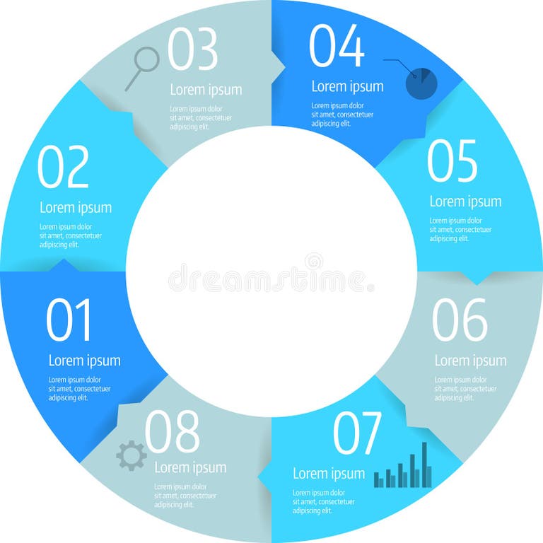 Step Circle Infographic Business Diagram Stock Vector - Illustration of ...