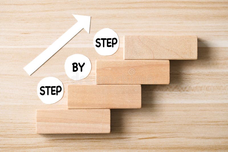 Step by Step Concept stock image. Image of improve, profit - 149412871