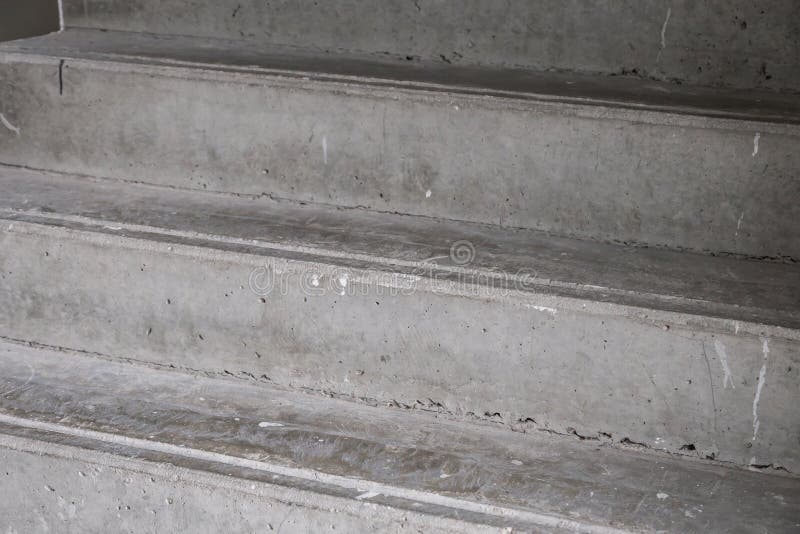 Step of Concrete Stair on a Top and Front View Stock Photo - Image of ...