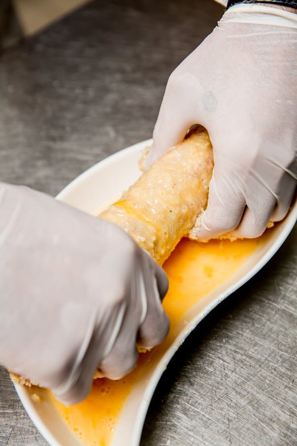 Step-by-step Cooking Cutlet with Cheese and Turkey with Chicken ...