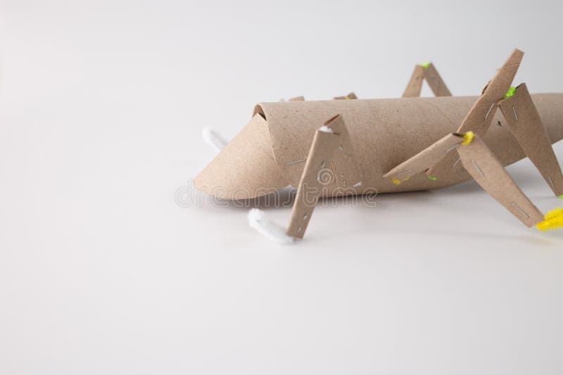 Step-by-step Crafting, Cardboard Tube with a Conical Head Attached ...