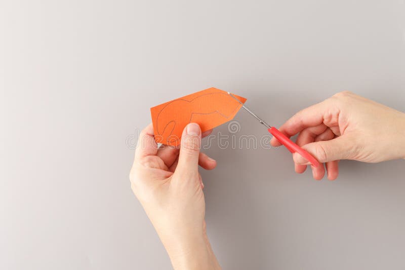 Step in Creative Project, Top Down View One Hand Hold Detail from ...