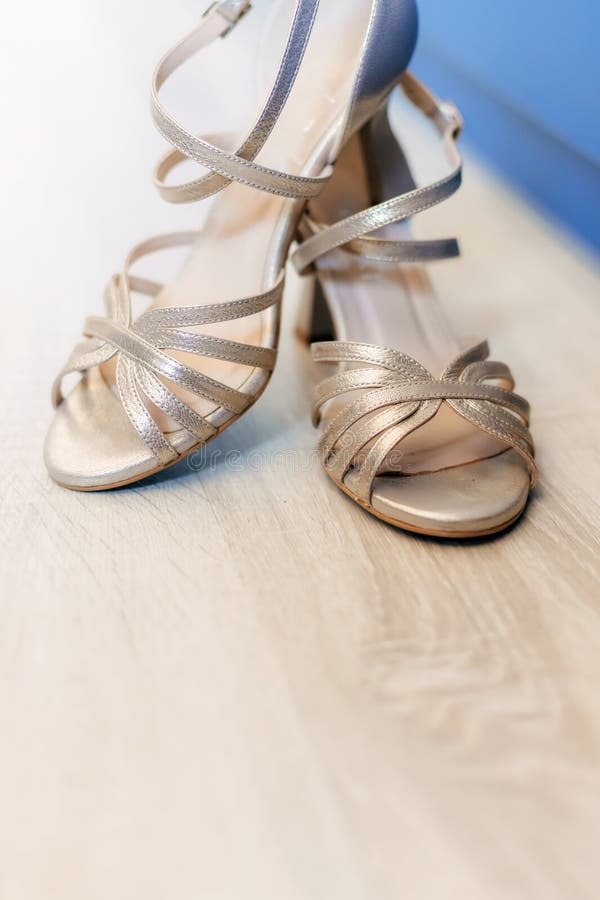 Gold Wedding Sandals, Elegant Bridal Footwear, Getting Ready for the ...