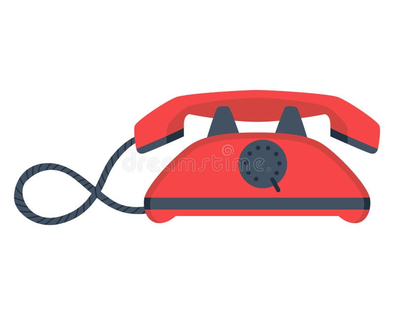 Step of Evolution of Phone. Classic Communication Device. Old Antique ...