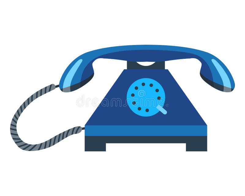 Step of Evolution of Phone. Classic Communication Device. Old Antique ...