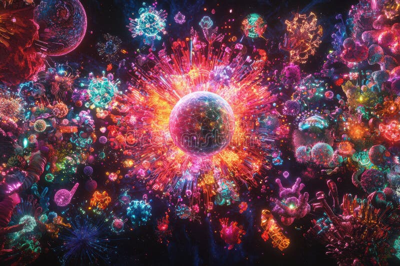 A Stunning Journey through a Colorful Explosion of Objects in the ...