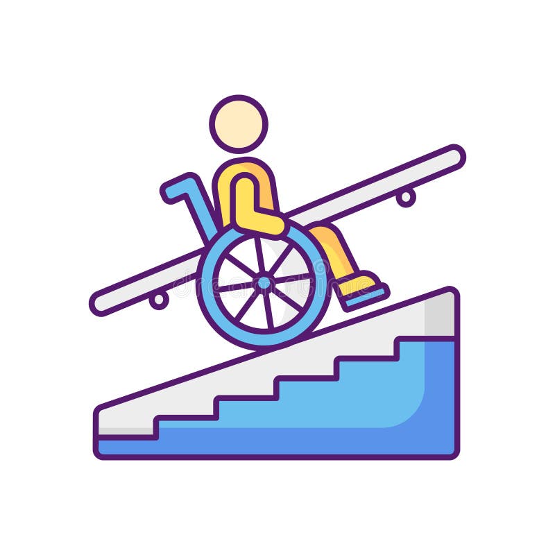 Ramp Disabled Icon Cartoon Stock Illustrations – 75 Ramp Disabled Icon ...