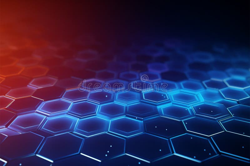 Step into the Future with a Captivating, Sci Fi Style Hexagon Gradient ...