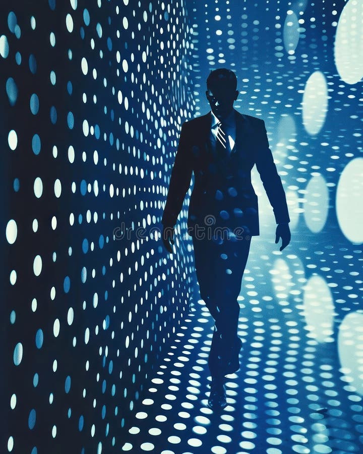 Step into the Future with this Captivating Silhouette Amidst a Sea of ...