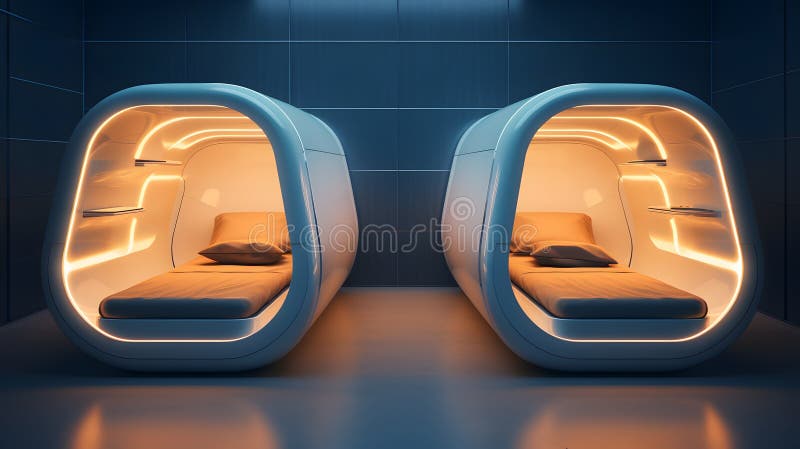 Futuristic Capsules: Innovative and Inviting Sleeping Pods in a ...