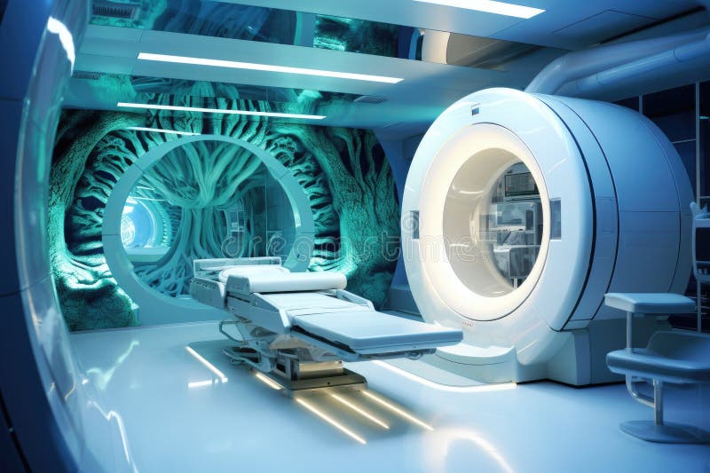 Step into the Future with this Image of a Room Featuring a Bed and a ...