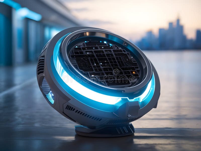 Illuminating Tomorrow: LED Lights in the Future Stock Illustration ...