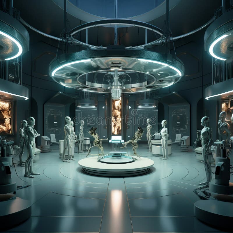 Futuristic Medical Operating Room with Orchestra of Surgical ...