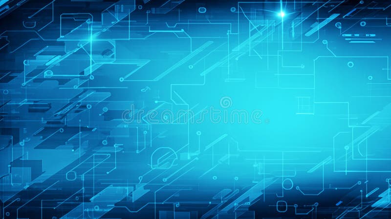 Futuristic Blue Technology Style Background Stock Illustration ...