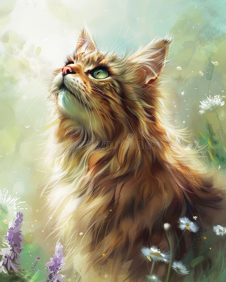 Step-by-step Guide for Cat-themed Crafts, Illustrating the Crafting ...