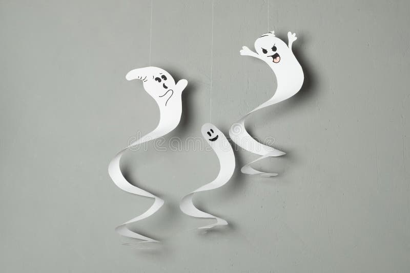 Step 11. DIY Halloween Paper Ghost. Halloween Craft Step by Step ...