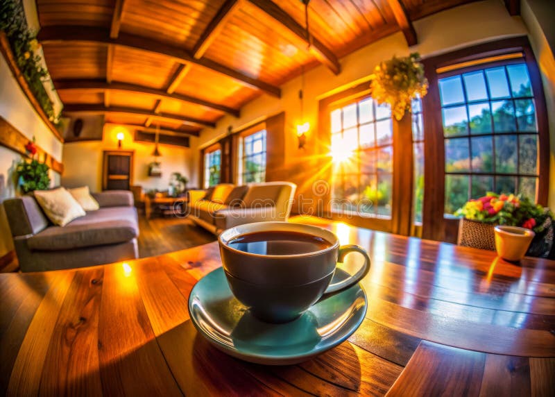 Rustic Home Nook: Warm Lighting, Cozy Decor, and a Perfect Spot for ...