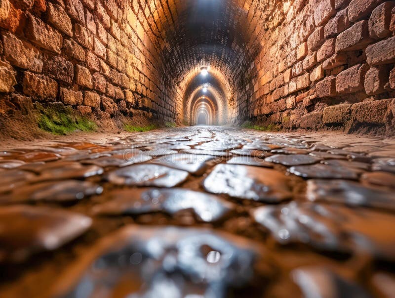 Historic Underground Passageway Illuminated by Picturesque Projections ...