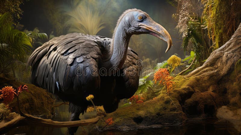 Journey To the Past: Enchanting Dodo in Its Natural Habitat Stock ...
