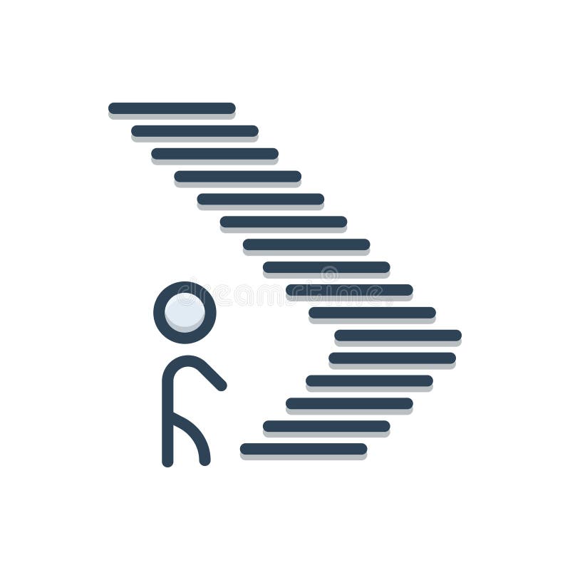 Color Illustration Icon for Step, Footstep and Walk Stock Illustration ...