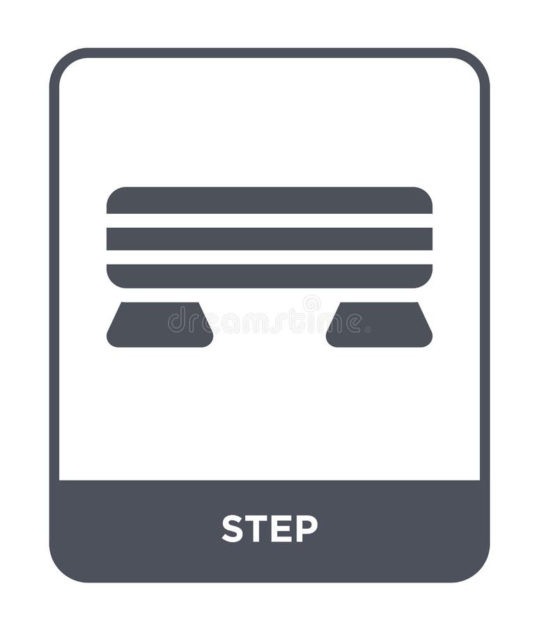 Step Icon in Trendy Design Style. Step Icon Isolated on White ...