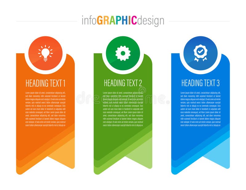 3 Step Infographic Design with Icons. Infographics for Business Concept ...
