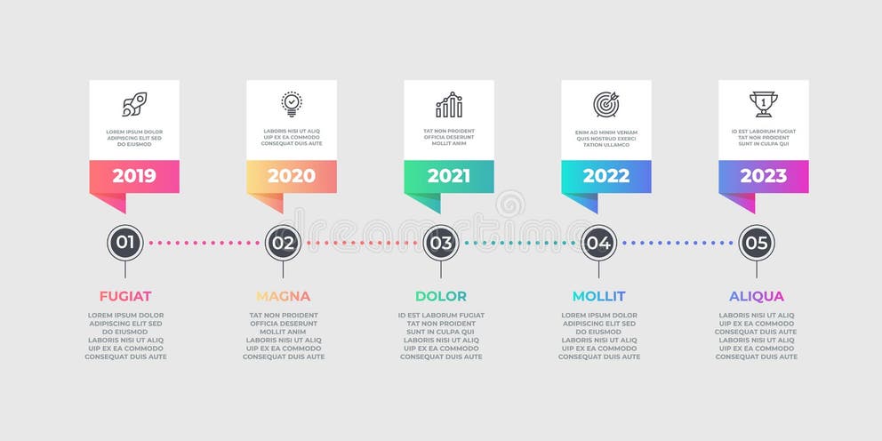 Infographic Five Step Process Timeline Stock Illustrations – 9,584 ...