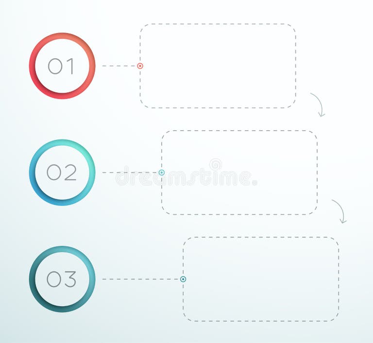 Infographic Number Circle Rings 1 To 3 Vector Stock Vector ...