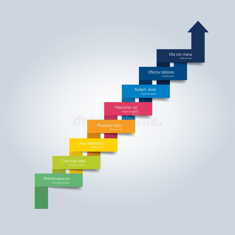 Step by Step Infographic. Scheme, Diagram, Template. Vector Stock ...