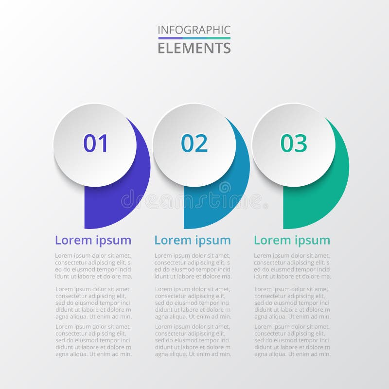 Step by step infographic stock vector. Illustration of connection ...